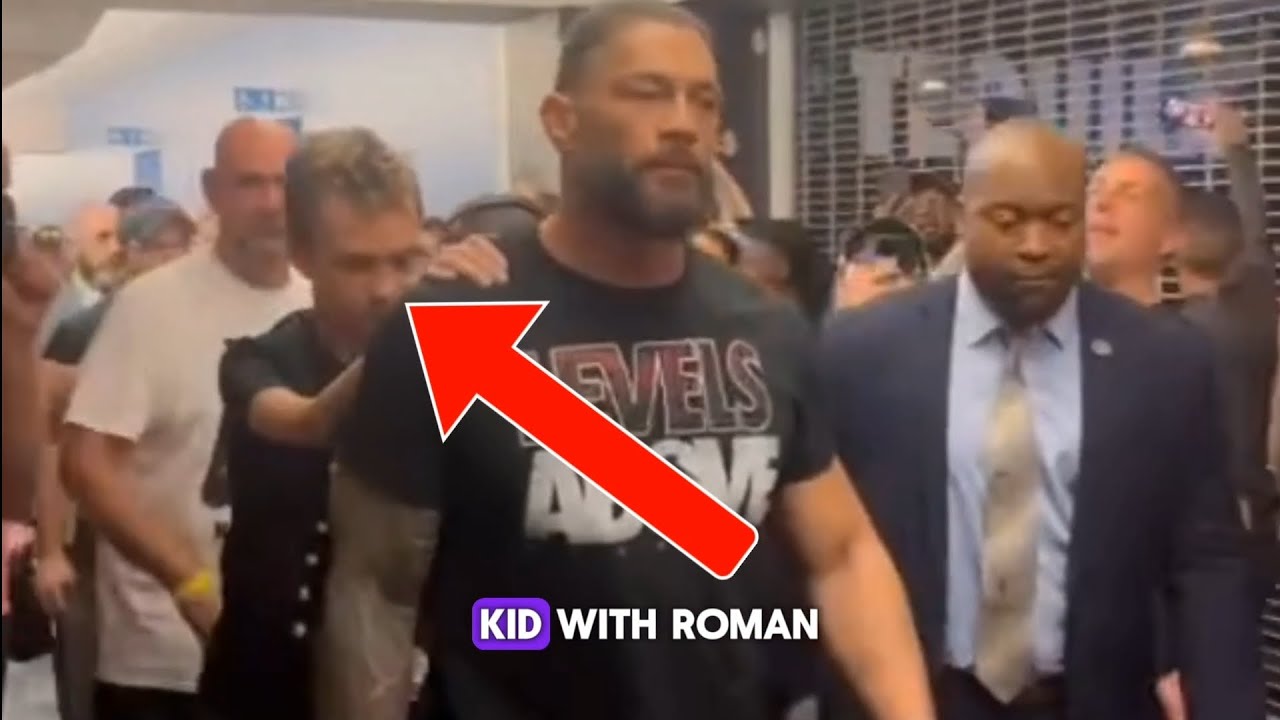 Who is This Kid Walking With Roman Reigns? While Exiting Backstage off ...