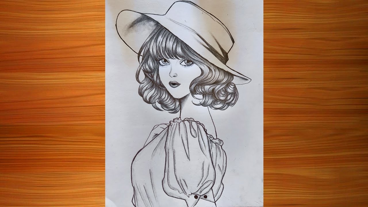 How to draw beautiful girl pencil drawing| step by step tutorial for ...