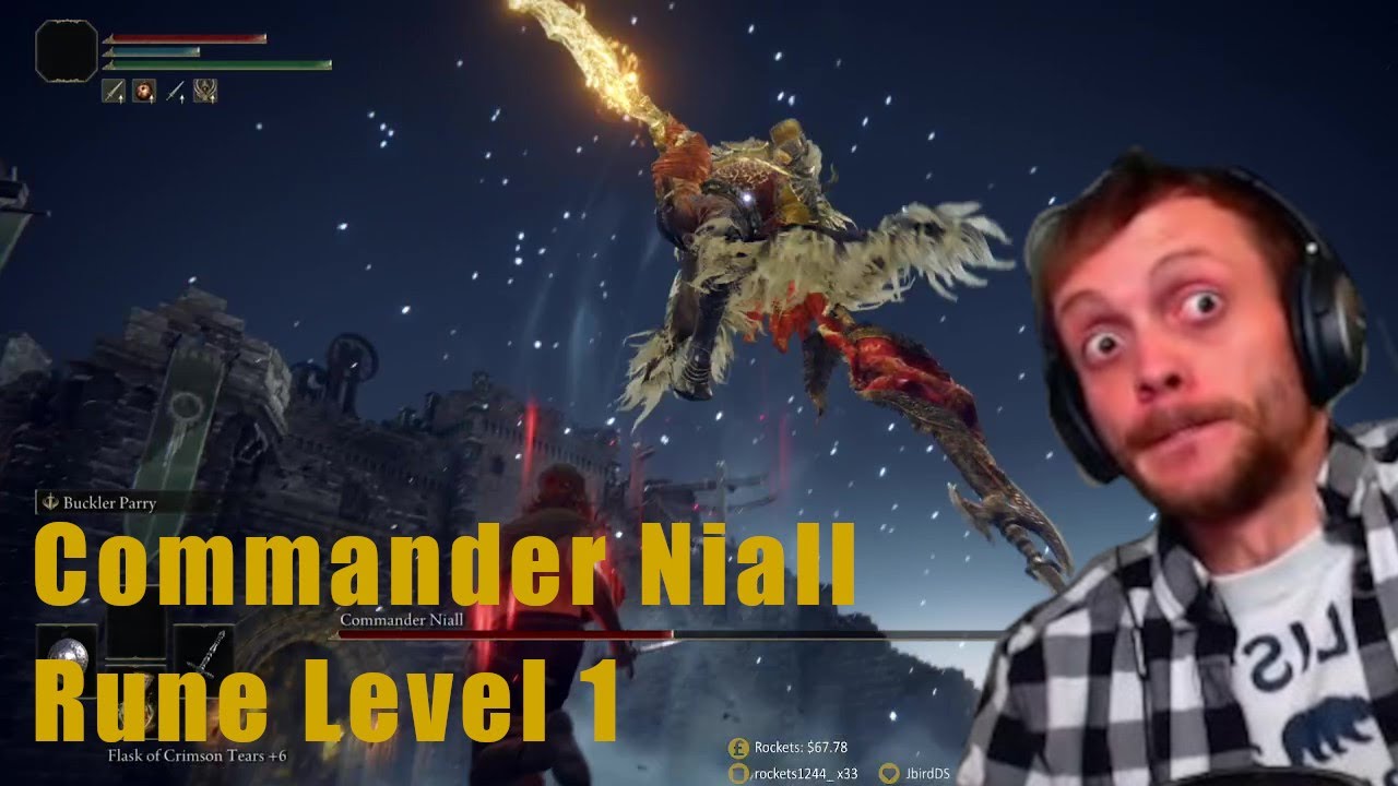 Rune Level 1 | Commander Niall - Castle Sol | Elden Ring - YouTube