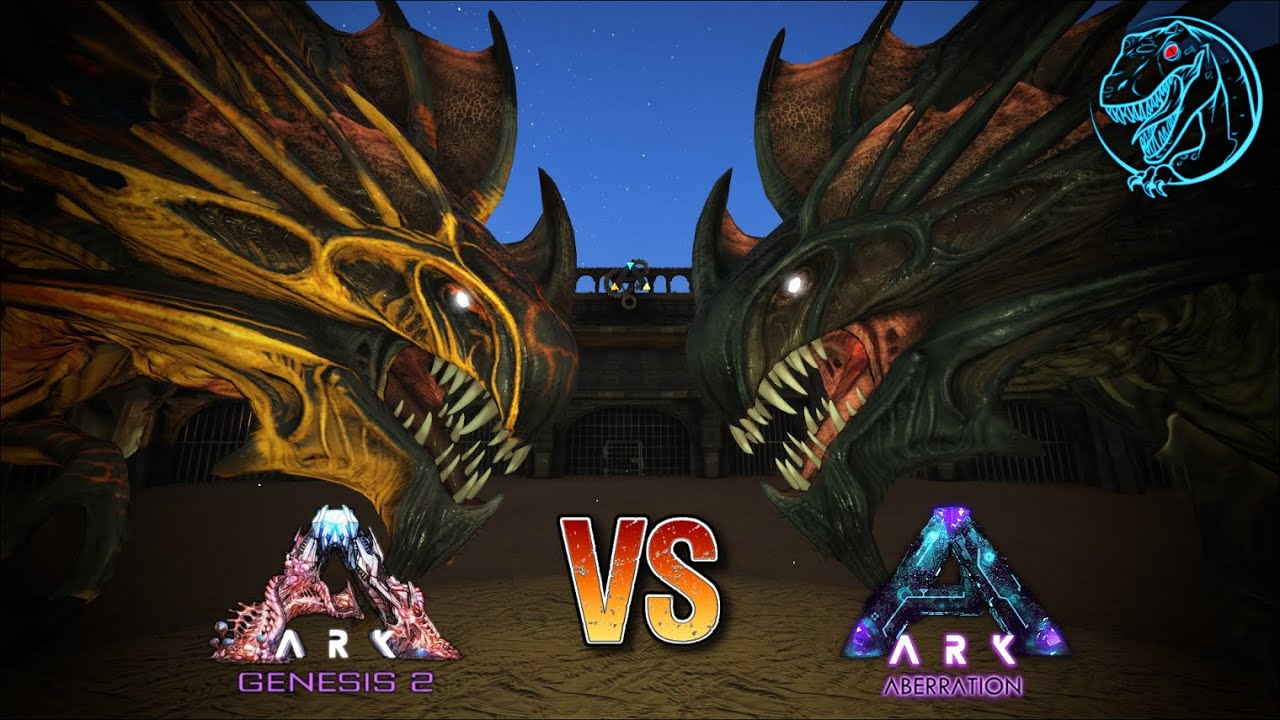 Genesis 2 R-Reaper Queen vs. Normal Reaper Queen | ARK Dino Short Fight ...
