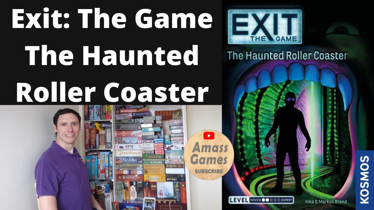 Exit the Game: The Haunted Roller Coaster board game. How to setup play ...