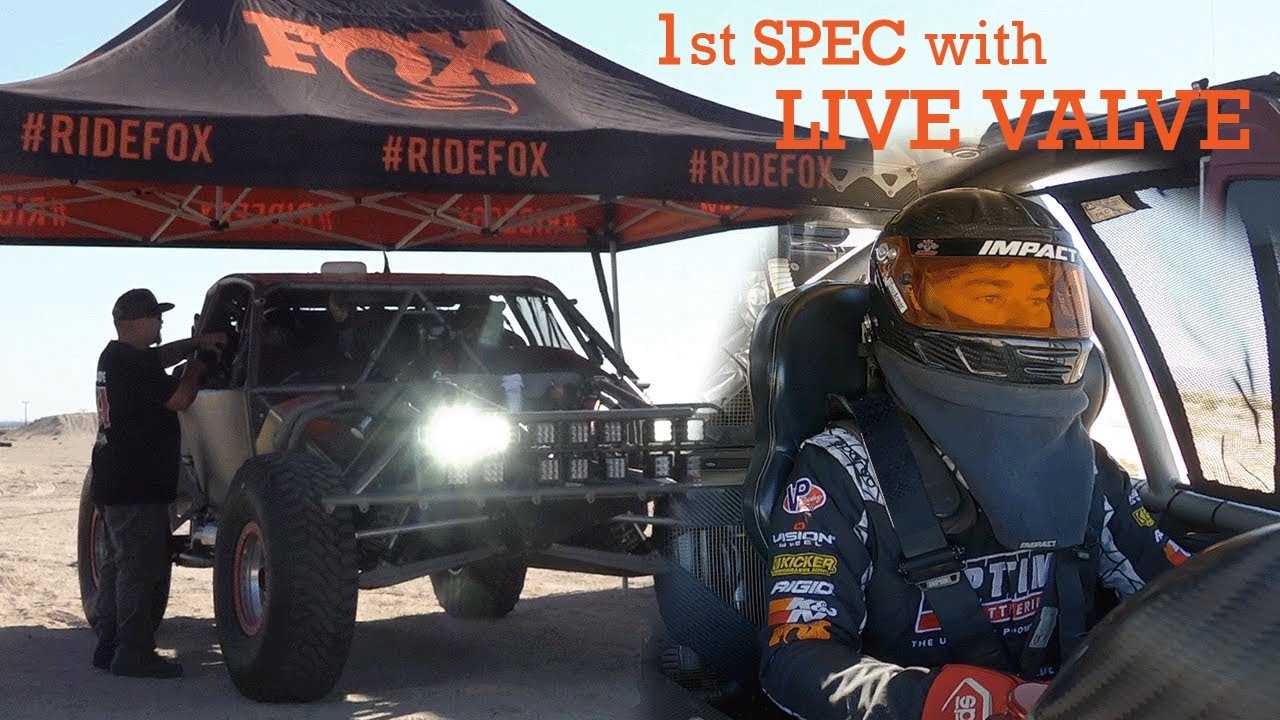 NEW FOX LIVE VALVE ON SPEC TROPHY TRUCK | Live Valve Testing ...