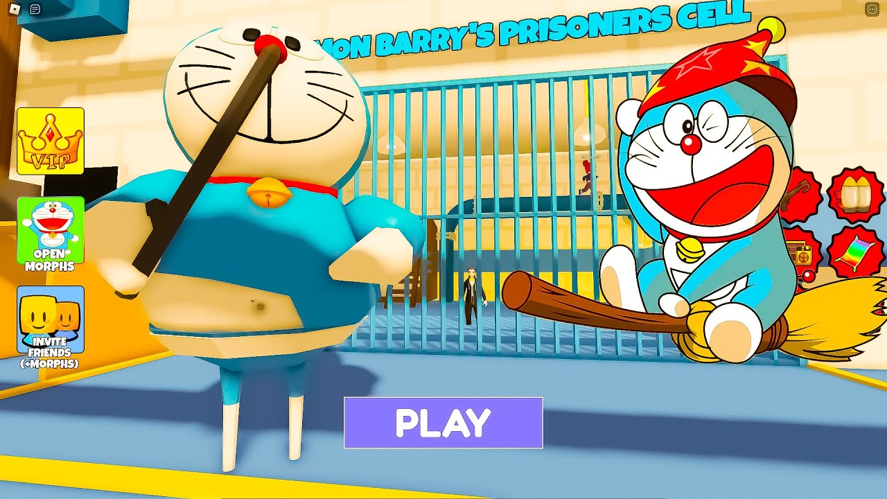 DORAEMON Prison Run Story Obby EASY MODE - Walkthrough and Boss Battle ...