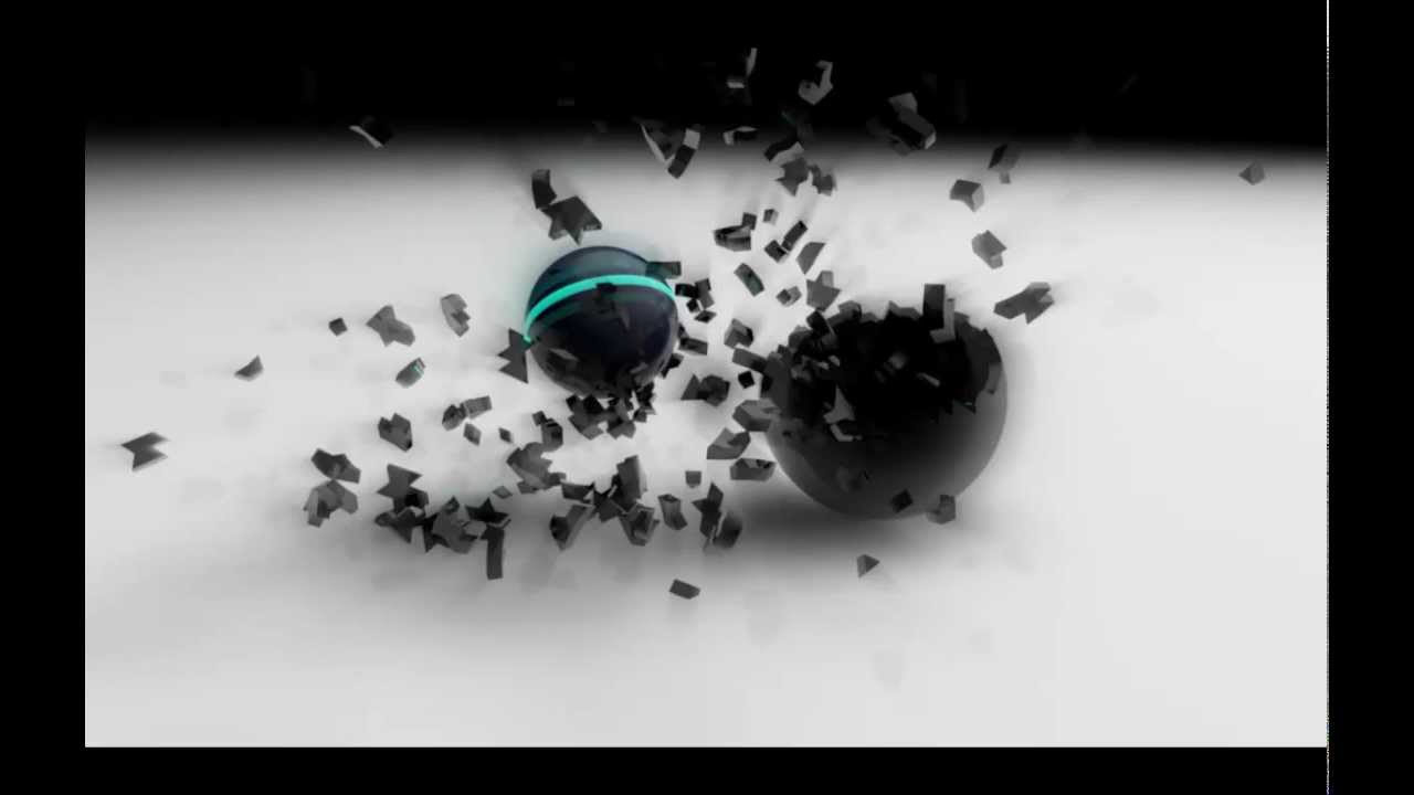 Tron ball procedural shattering another ball made with cinema 4d by ...