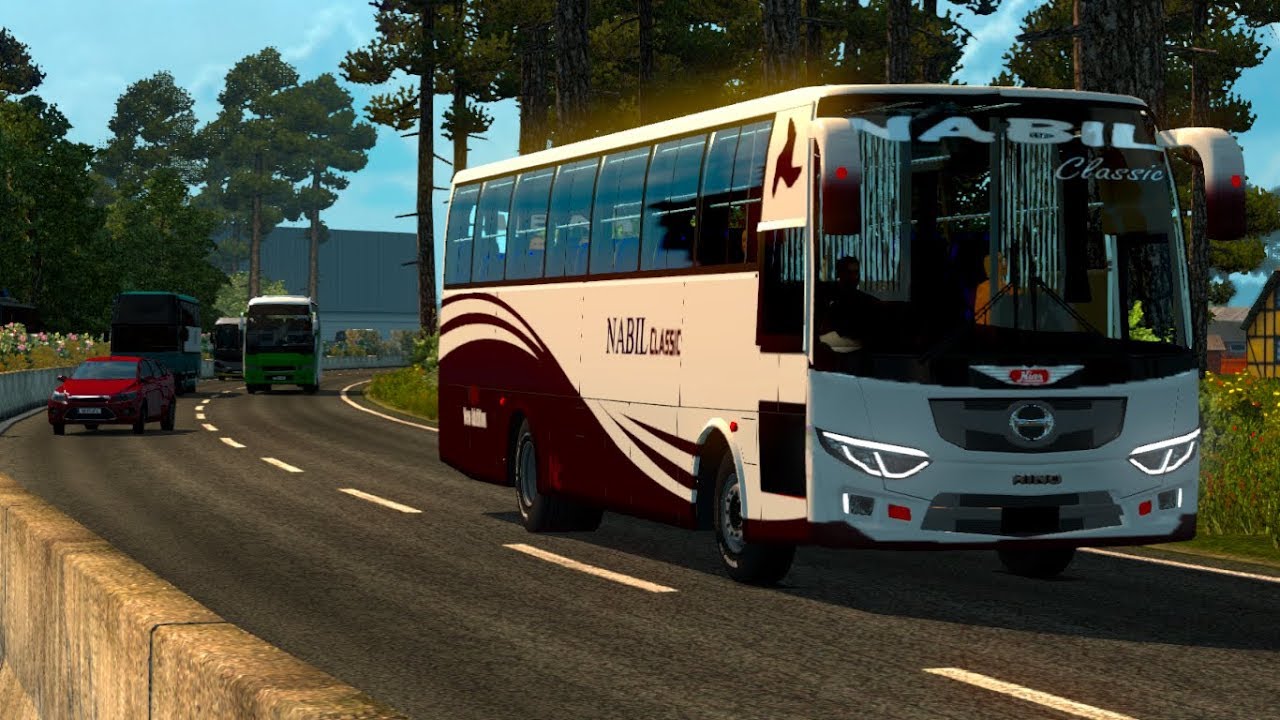 New BD Bus Mod || Nabil Classic Non AC || Hino AK 1J || Dhaka to ...