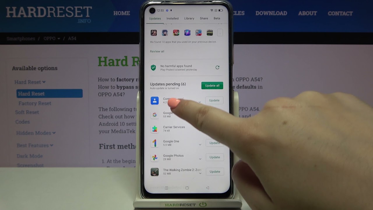 How to Update Apps in OPPO A54 – Download Newest App Version - YouTube