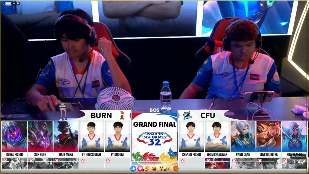 GAME 1 - CFU GAMING VS BURN X FLASH - Road To Sea games 32nd - MLBB Men ...