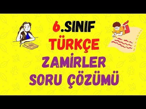 6.Sınıf Türkçe | Zamirler Soru Çözümü💥 | MEB Kazanım Testi | Zamirler Test