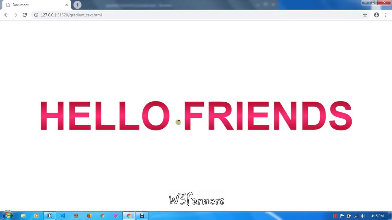 Css Practices 8 Gradient Texts Using Only Css Text Effect 3