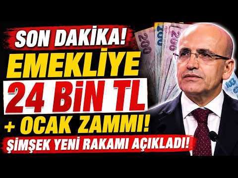 SON DAKİKA! EMEKLİYE 24 BİN TL! TEMMUZ-OCAK TABLOSU GELDİ!