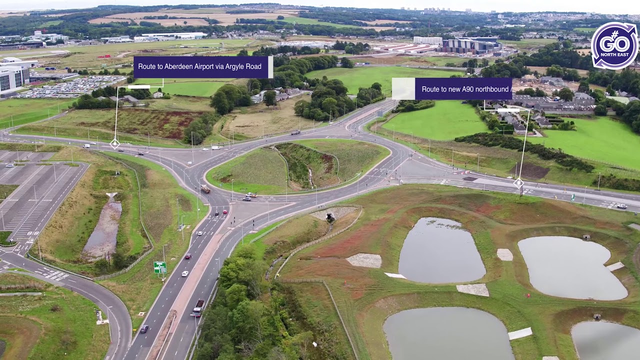 Drone footage - Craibstone Junction - YouTube