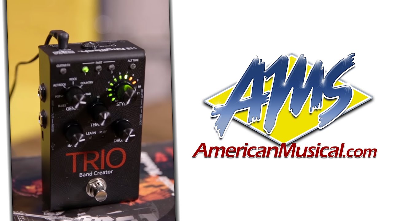 Digitech Trio Overview - Digitech Trio Band Creator Guitar Pedal - YouTube