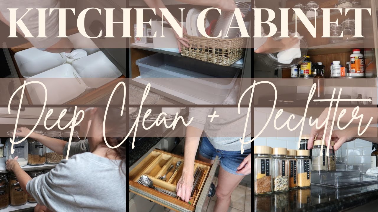 KITCHEN CABINET DEEP CLEAN FALL 2022 - YouTube