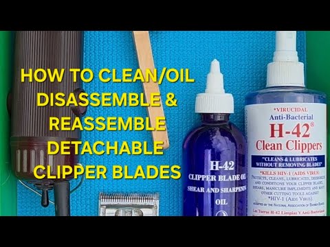 The proper way to clean clipper blades - YouTube
