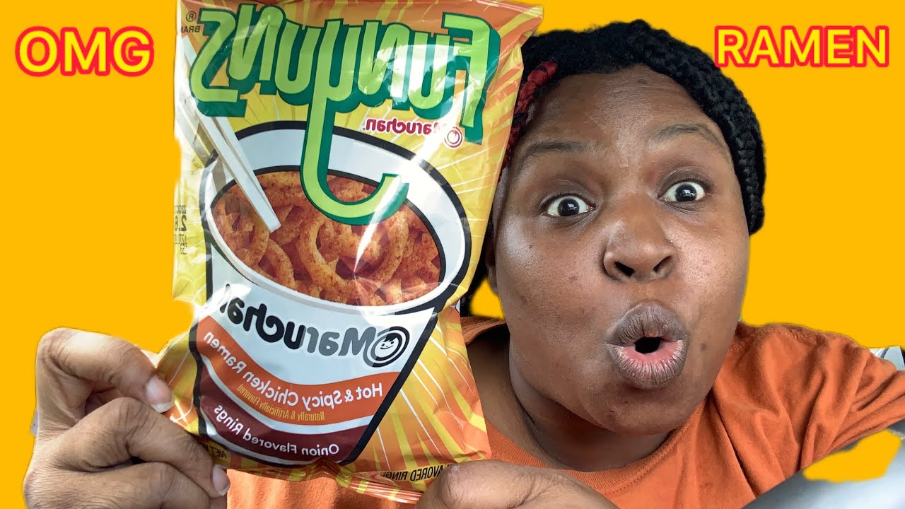 HOT & SPICY CHICKEN FLAVORED RAMEN NOODLE FUNYUNS CHIPS | #REVIEW ...