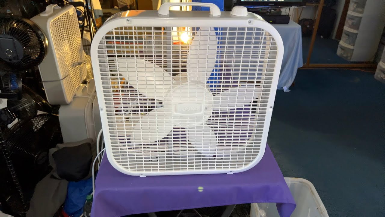 B20200 Galaxy Lasko Box Fan - YouTube
