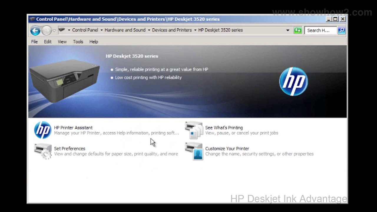 HP Deskjet Ink Advantage 3525 - Align Print Head - Preview - YouTube
