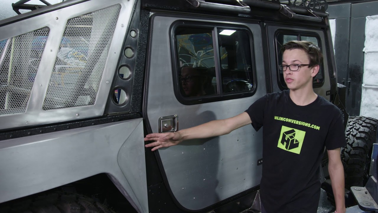 Brennan Goodwin shows us his Baja Hummer build for SEMA 2018 - YouTube