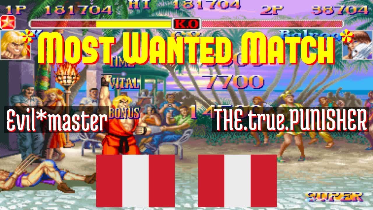 @ssf2xjr1: Evil*master (PE) vs THE.true.PUNISHER (PE) [Super SF II X ssf2x ssf2 Fightcade] Oct 3 ...