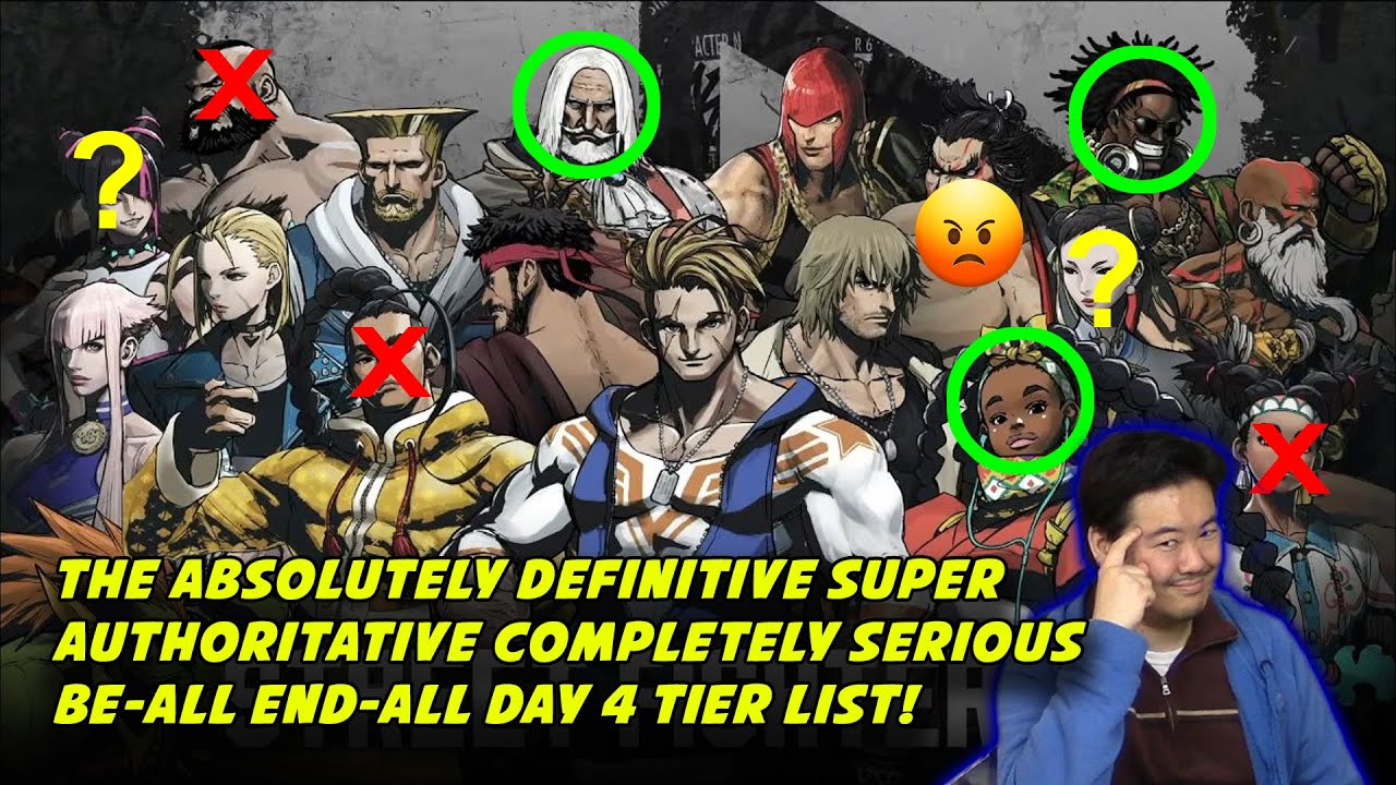 THE Definitive Super Accurate Authoritative Day 4 SF6 Tier List!! - YouTube