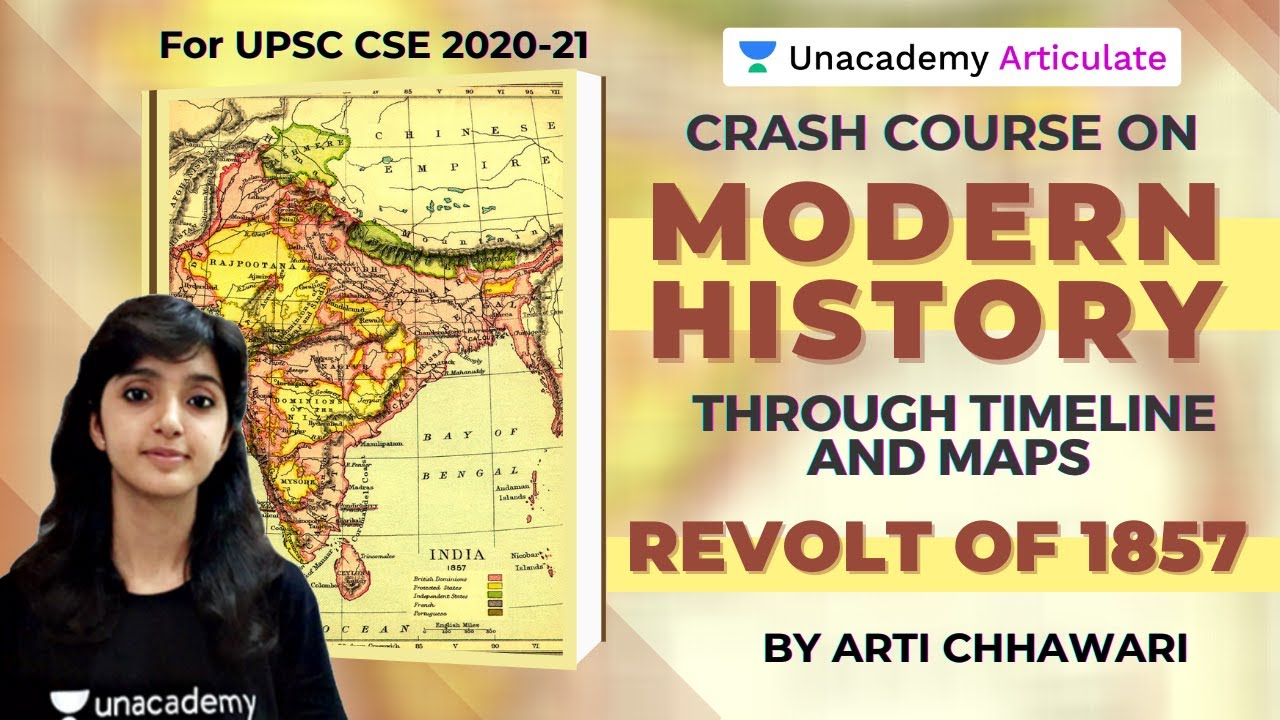 Crash Course on Modern History through Timeline & Maps | Revolt of 1857 ...