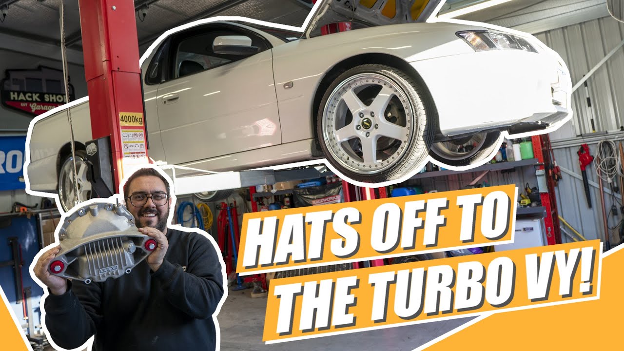 VY TURBO Drag Challenge Prep!! - HARROP Diff Hat Install and Tailshaft ...