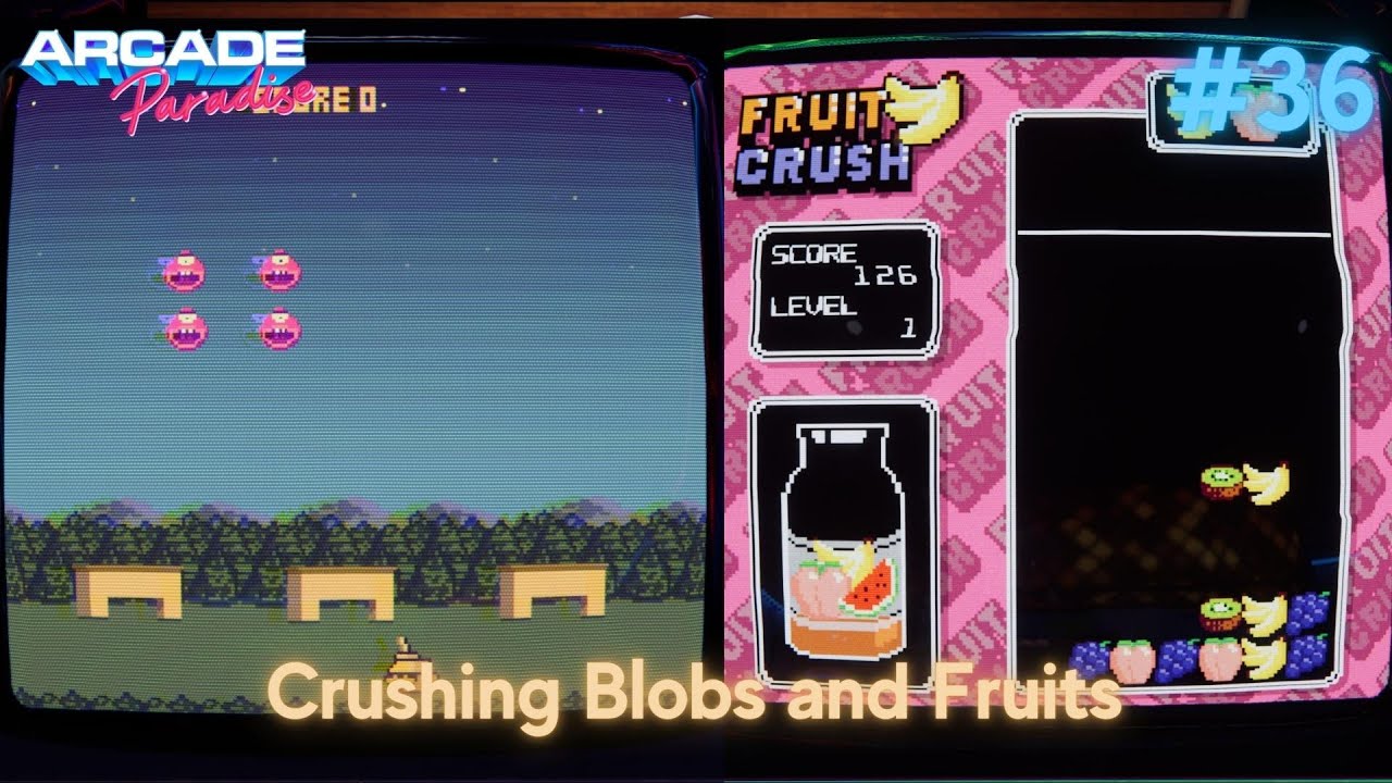 Crushing Blobs and Fruits - Arcade Paradise - #36 - YouTube