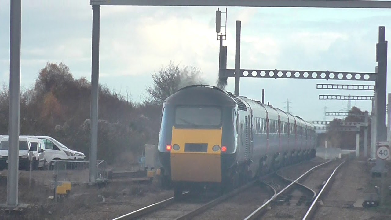 GWR HST no's: 43098-43005 @ STJ {1L54} 19/11/2018. - YouTube