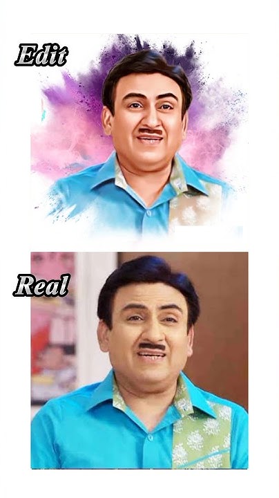jethalal edit vs real 🥰🔥#shorts #ytshorts #jethalal #tmkoc #viral - YouTube