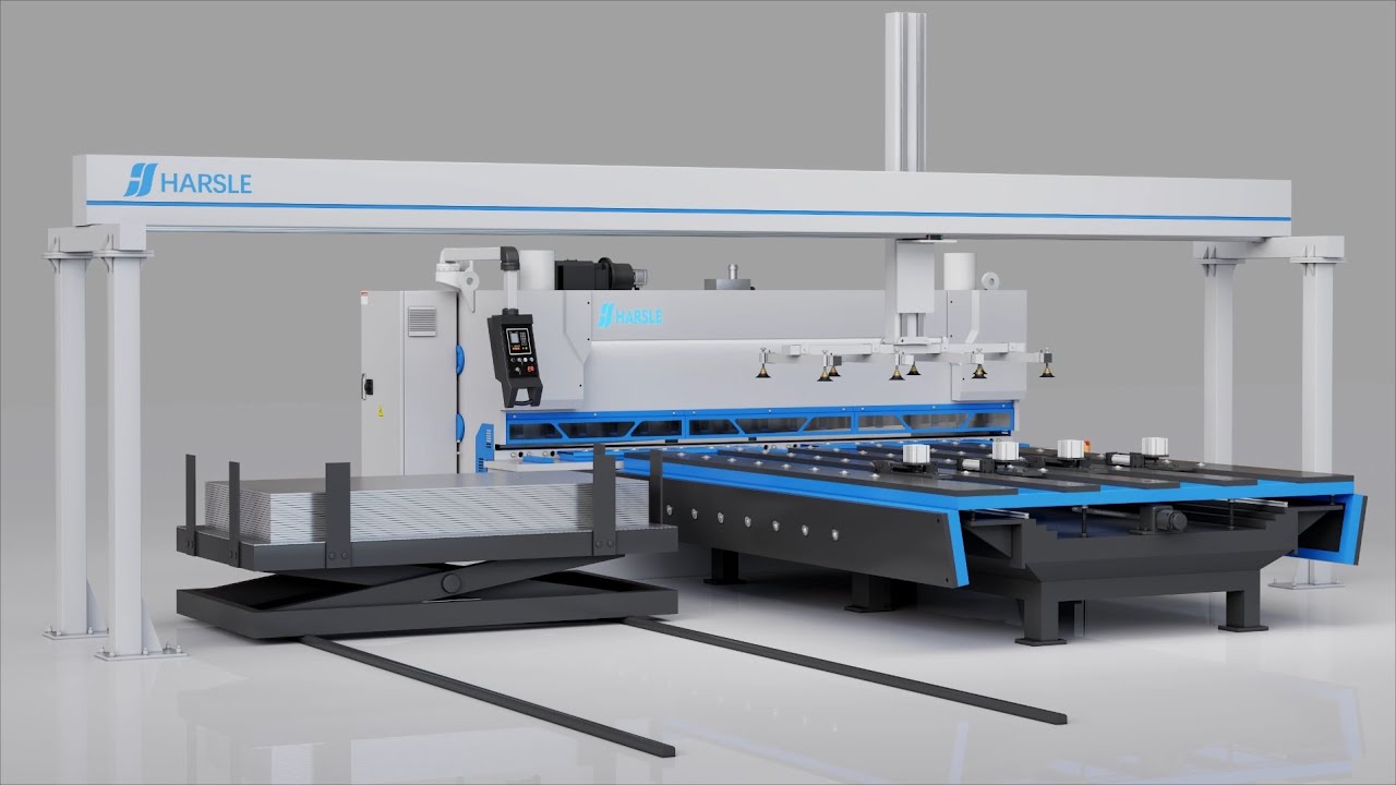 Automatic Metal Sheet Cutting Production Line - YouTube