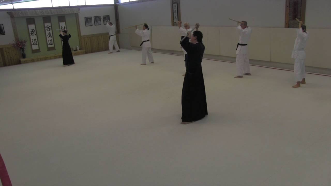 Shindo Muso Ryu Jodo: Omote Kata - Hissage, Sakan, Ukan - YouTube