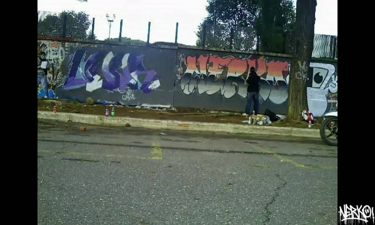 NERKO-NYAR-MOCK graffiti action #6 - Italy - ROME - 2009 (HD) - YouTube