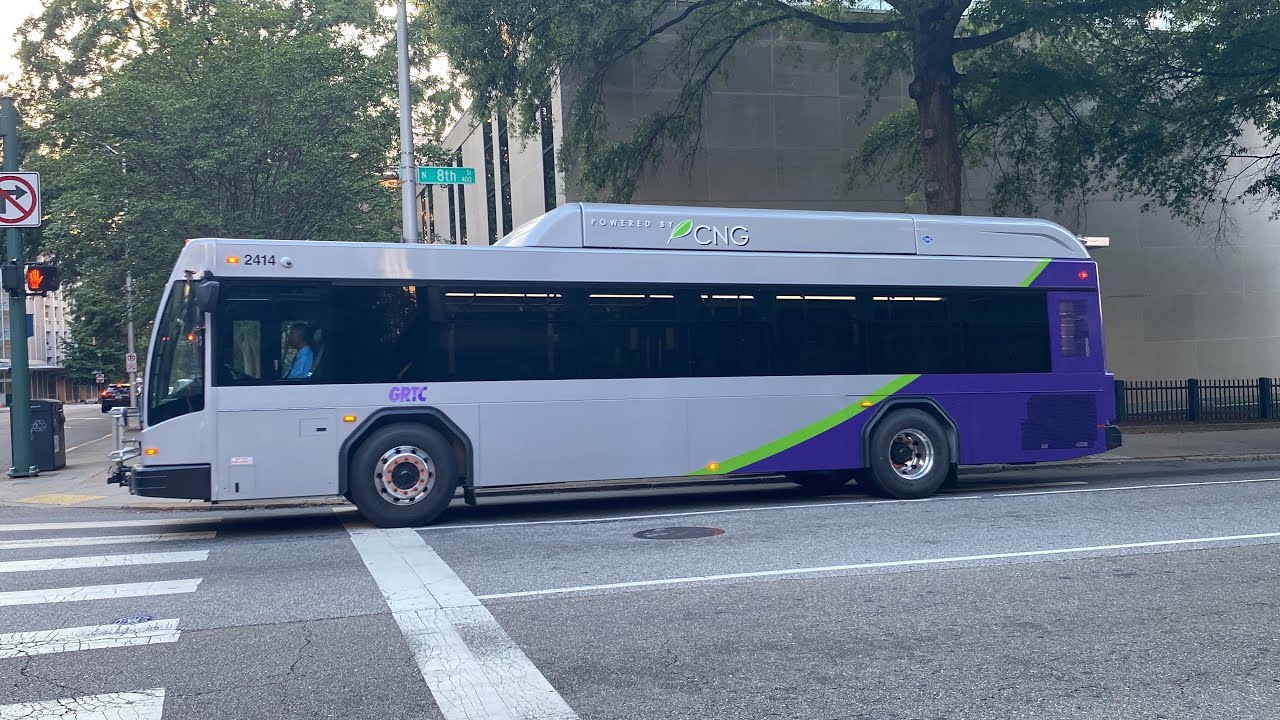 New GRTC Gillig CNG 35 foot buses 2411, 2412, 2413 and 2414 (with 408 ...