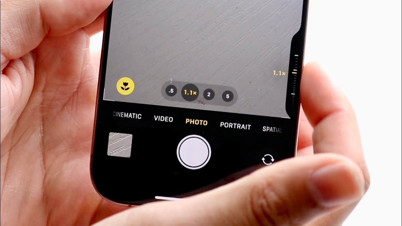 How To Zoom In/Out Using iPhone Camera Button! - YouTube