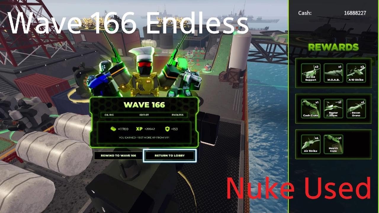 TDX| Wave 166 Endless Mode (Nuke Used) - YouTube