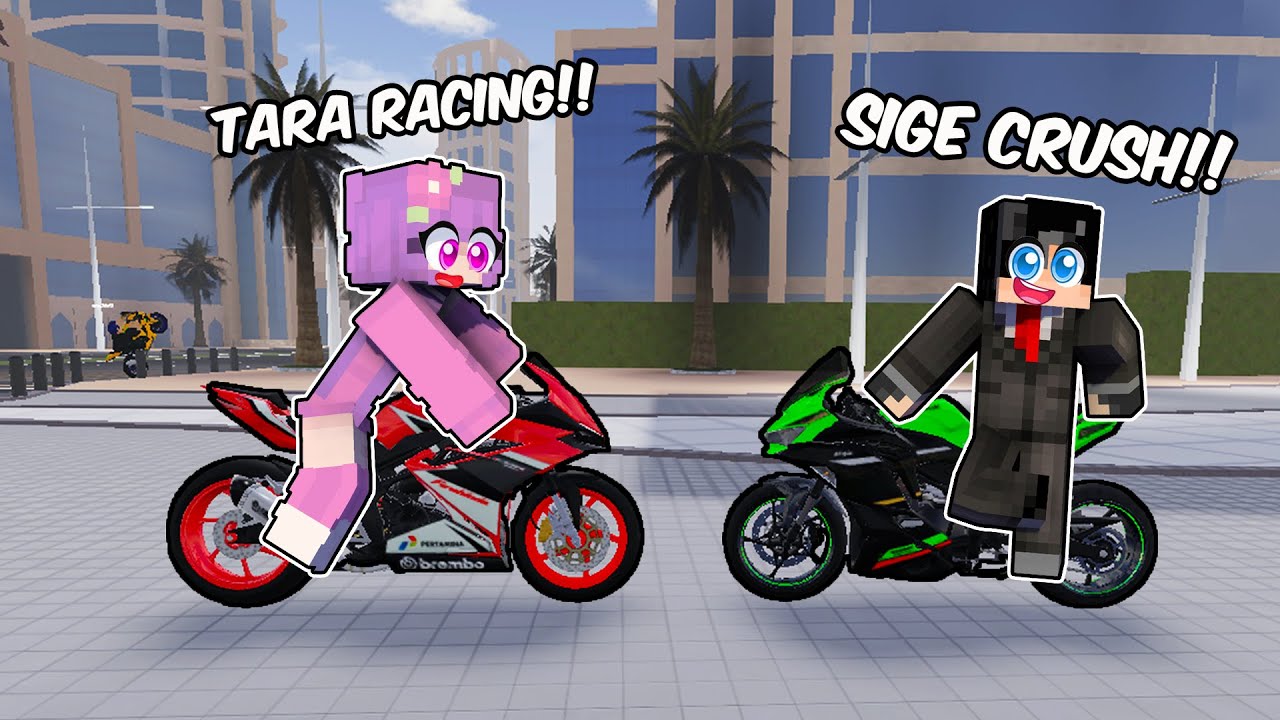 BUMILI ako ng BIG BIKE Para mag RACING kami ni CRUSH sa ROBLOX! - YouTube