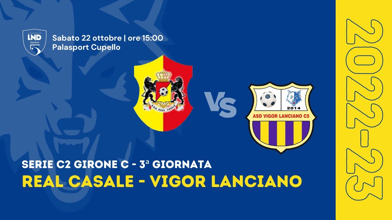 Serie C2 | Real Casale - Vigor Lanciano 2-1 (Gol & Highlights) | 3ª ...
