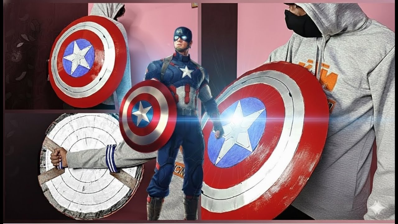 How to make Captain America Shield with Cardboard!! தமிழில் - YouTube