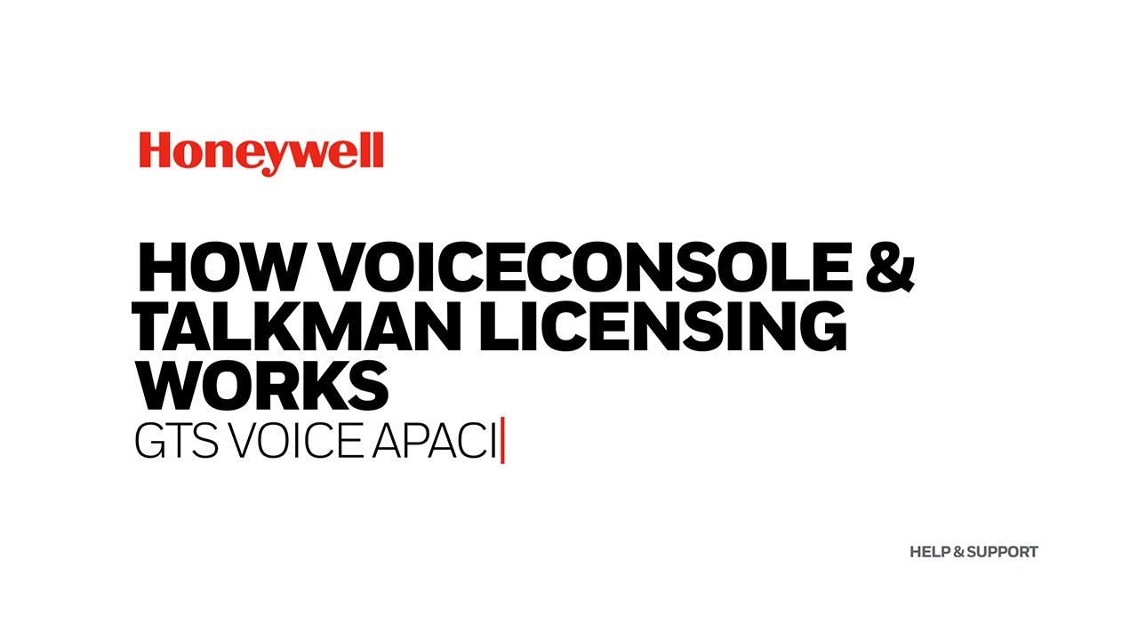 How VoiceConsole & Talkman Licensing Works - YouTube