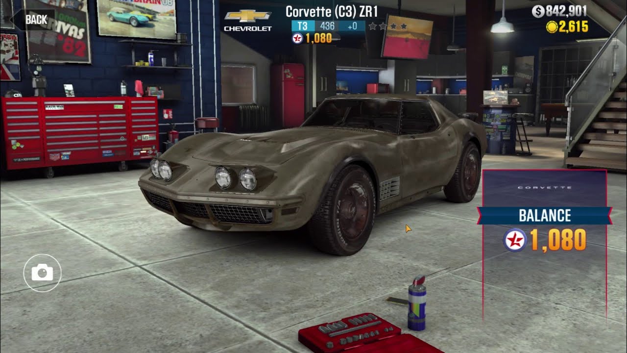 CSR Racing 2 - Chevrolet Corvette (C3) ZR1 (T3) (Legends Car) - 7% ...