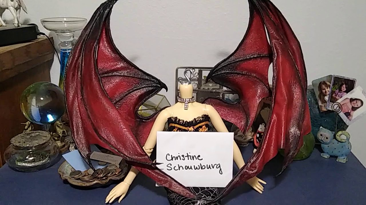 BJD Demon Wings from Christine Schouwburg Review - YouTube