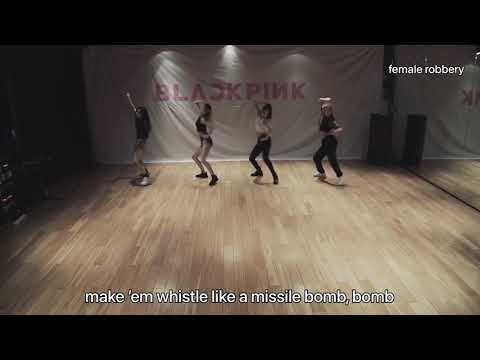 blackpink • whistle (easy lyrics) dance practice