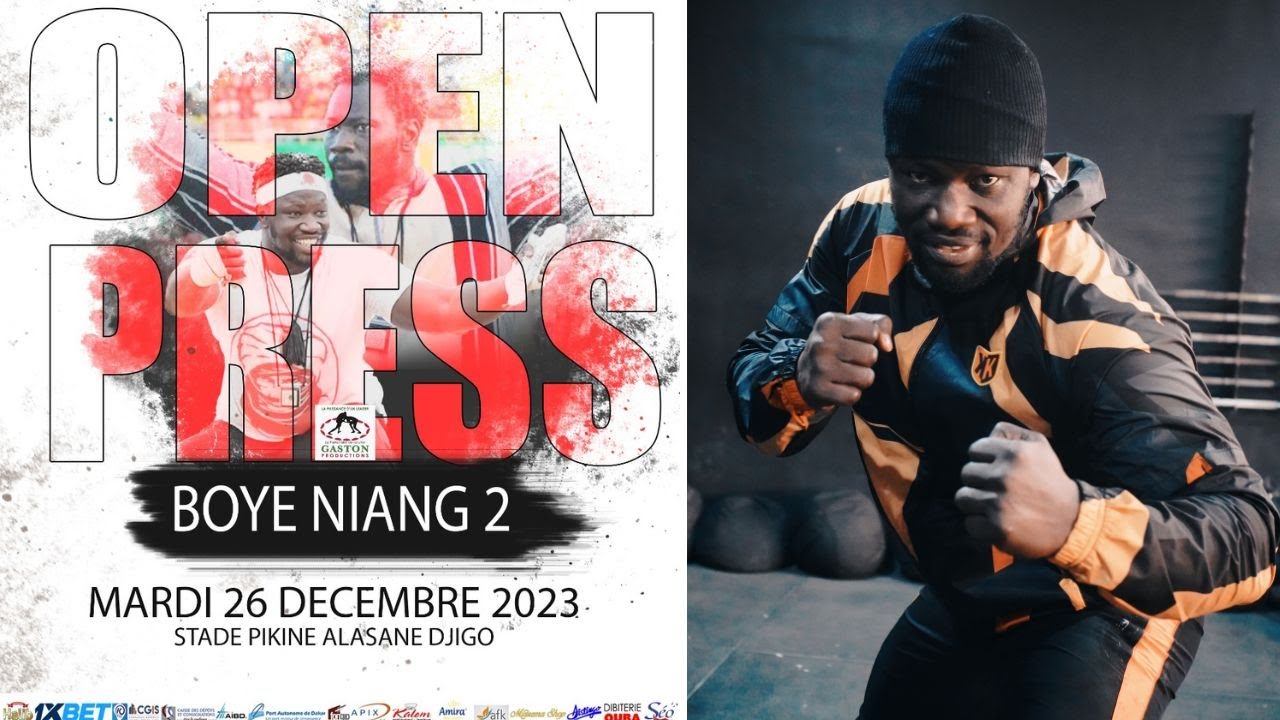 🛑 Direct - Open Presse Boy Niang 2 pour son combat vs Modou Lo au stade ...