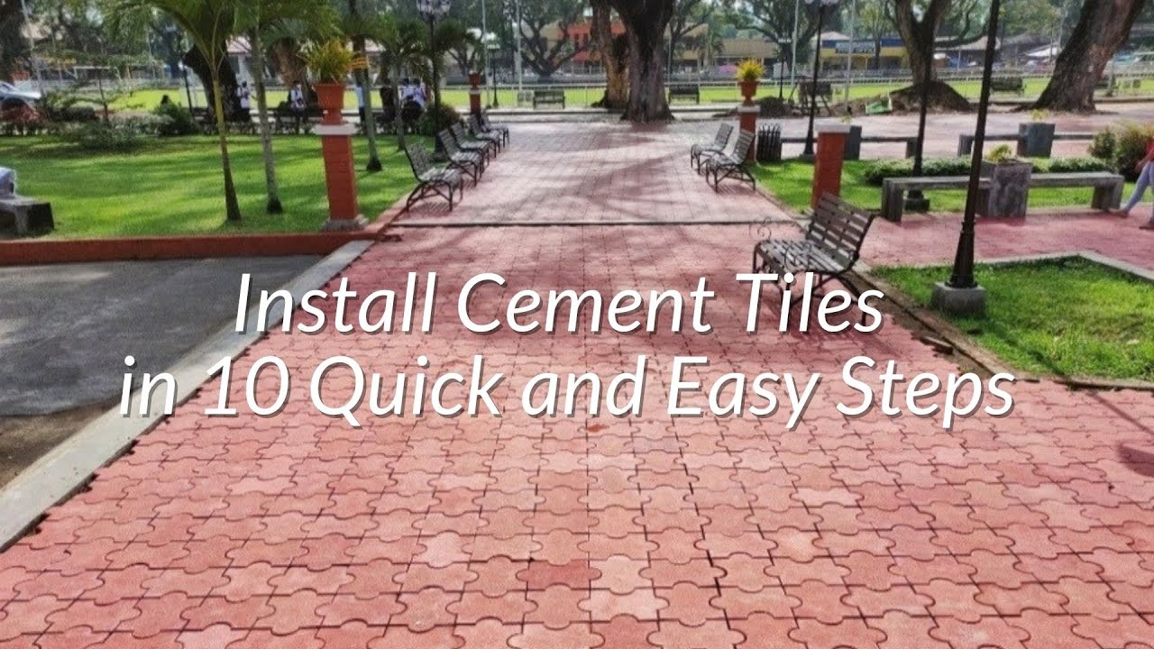 Install Cement Tiles in 10 Quick and Easy Steps | ZKO Group - YouTube