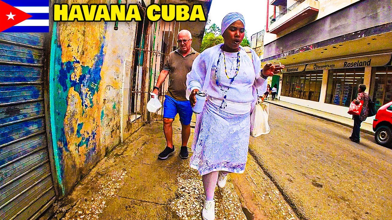 Havana Cuba Walking Tour 15 - Aguila Street - YouTube