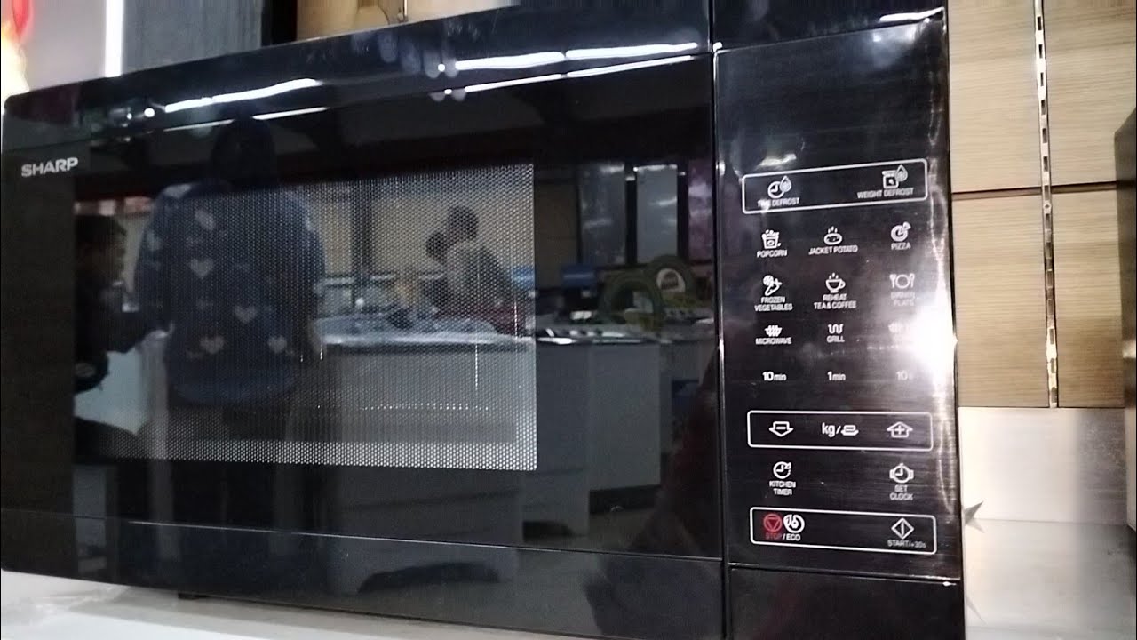 Microwave 10 Auto Program, Microwave Sharp R-725DA BK - YouTube