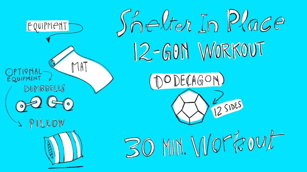 Dodecagon (12 side polygon) Bodyweight 30 Minute Workout - YouTube