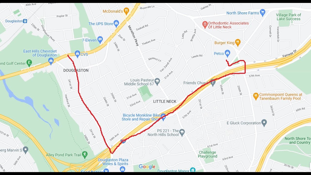 4K Drive from Douglaston to Little Neck Shopping Plaza via Douglaston ...