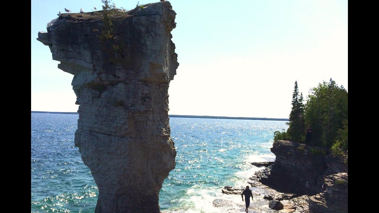 Bruce Peninsula_Flowerpot Island_Lake Huron Eastern Shore Beaches ...