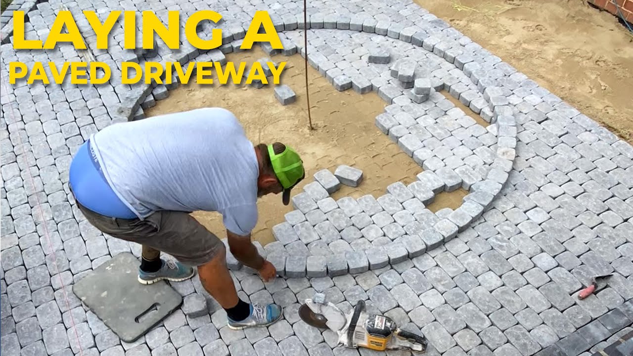 Laying Block Paving On a Driveway | Trade Skills JON036 - YouTube